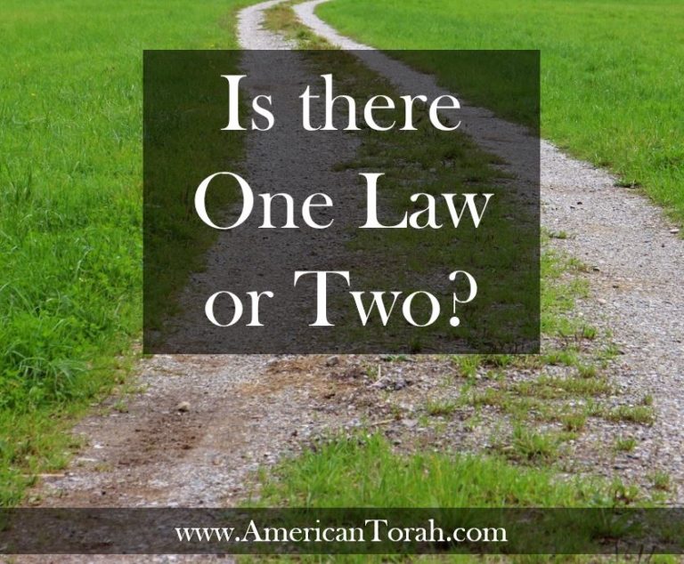 One Law or Two? - American Torah